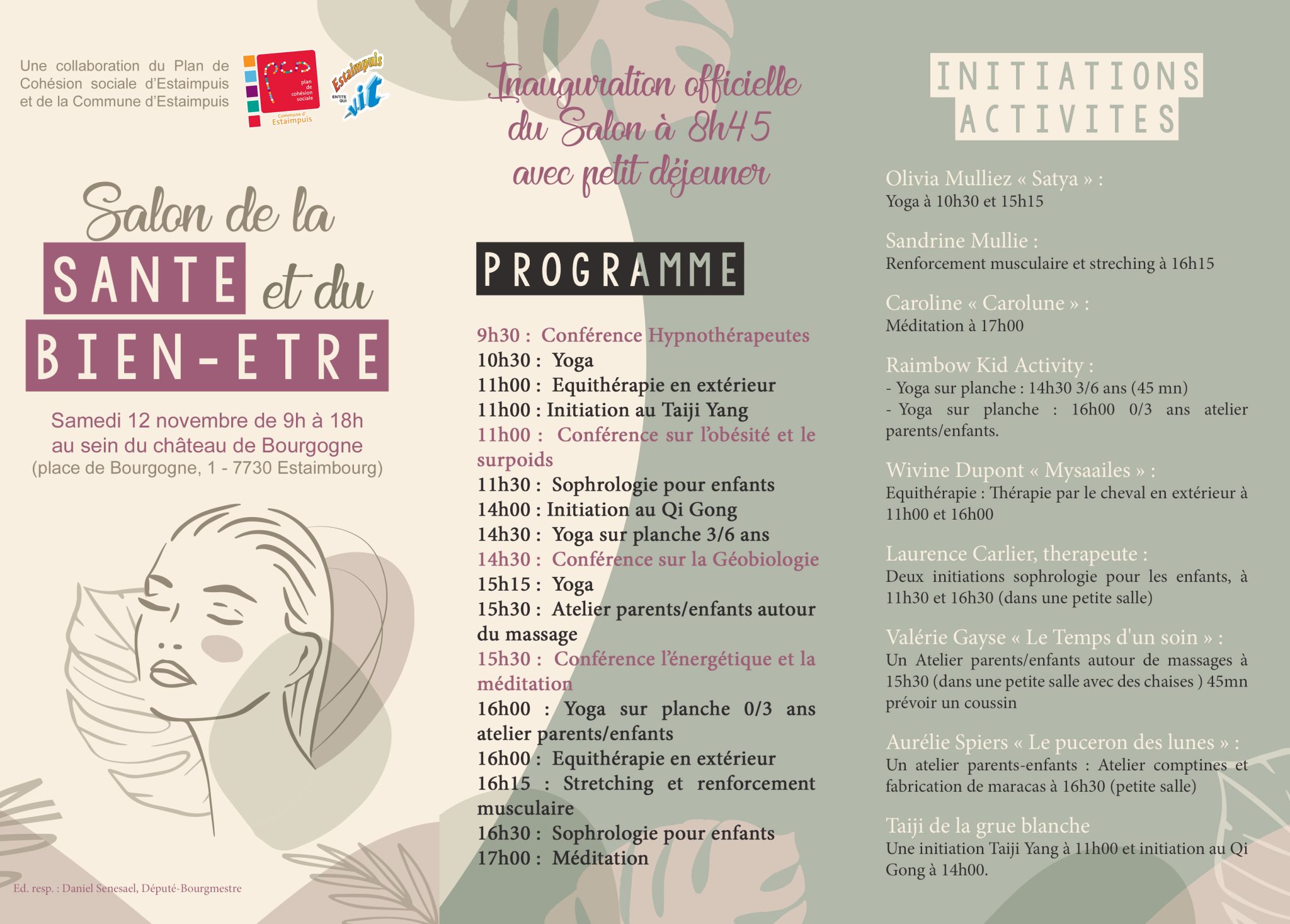 flyer salon santé et bien être recto - | IMSTAM